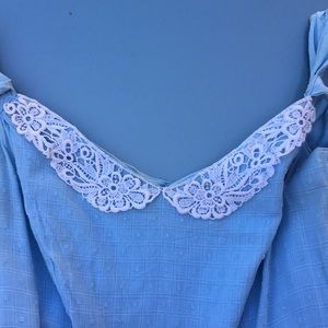Modcloth | Dresses | Modcloth 95s Retro Pinup Baby Blue Dress Xs | Poshmark